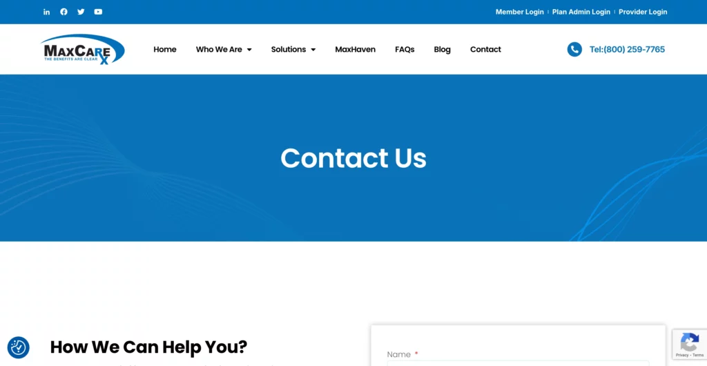 Contact - MaxCare RX